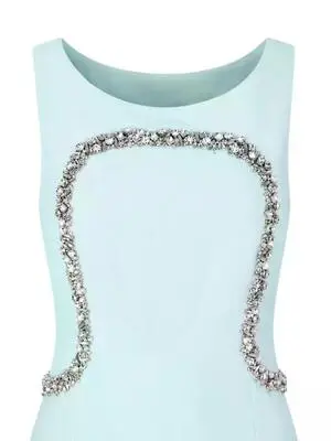 Safiyaa Riley Crystal-embellished Gown - Green
