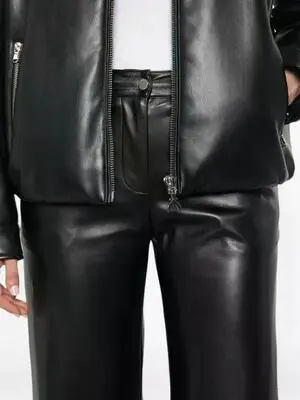 Patrizia Pepe Coated Straight-leg Trousers