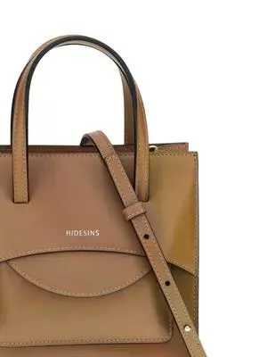 HIDESINS Logo Detail Handbag - Brown