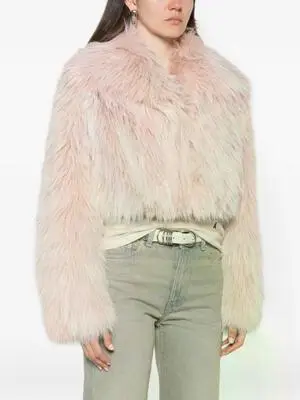 Patrizia Pepe Cropped Fluffy Jacket