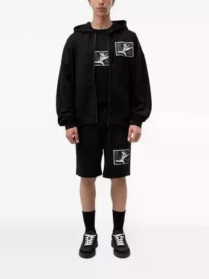 Hugo Graphic-print Zip-up Hoodie