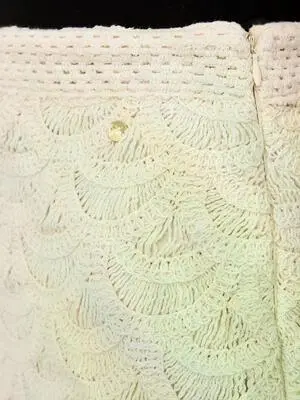 PEDRO DEL HIERRO Crochet Scalloped Maxi Skirt