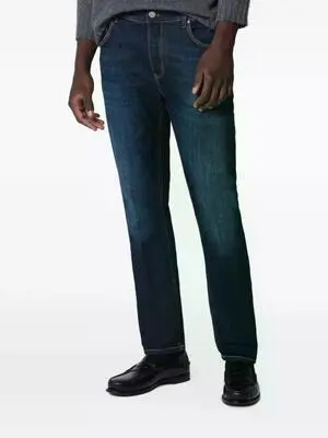 PT TORINO Faded-effect Slim-fit Jeans - Blue