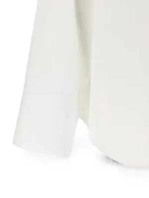Alberta Ferretti Pleated Ruffle Pussy-bow Shirt - White