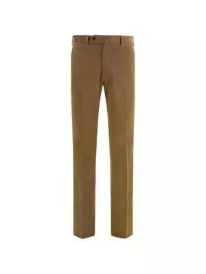 GERMANO 1952 Corduroy-texture Tailored Trousers - Brown