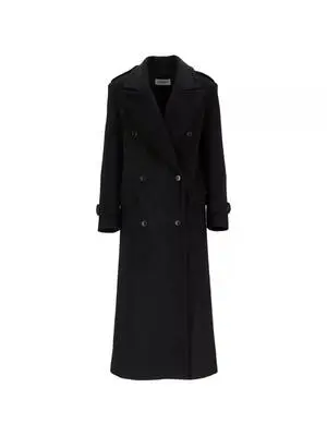 AL DUCA D’AOSTA 1902 Notched-lapel Double-breasted Coat - Black