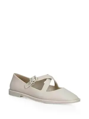 Melissa Buckle-fastening Crossover-strap Ballet Flats