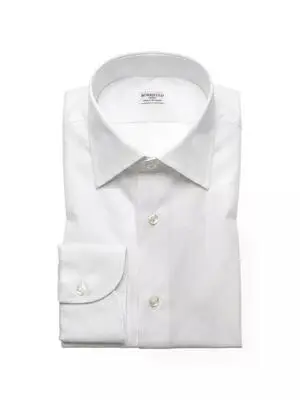 BORRIELLO NAPOLI Button-down Long-sleeve Shirt - White