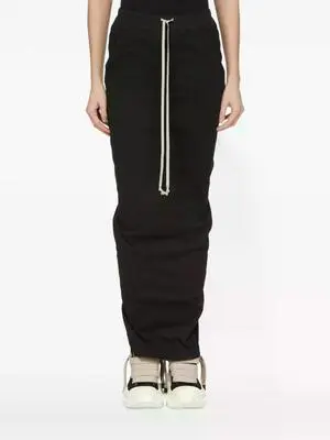 Rick Owens Pull On Pillar Skirt - Black