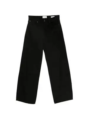 FRAME Denim Bow Wide-leg Jeans - Black