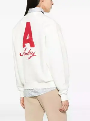 AUTRY Logo-print Crew-neck Sweater