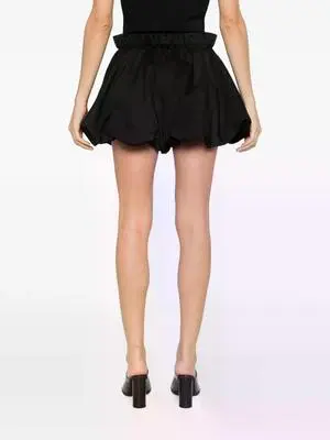 ELEH Bubble-hem Zip-detail Mini Skirt