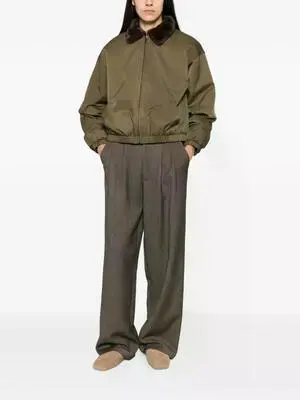 ELEH Faux-fur-collar Jacket - Green