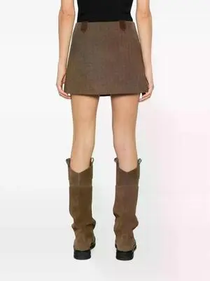 ELEH Button-detail Mini Skirt