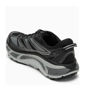 Hoka One One Round Toe Lace-up Sneakers - Black