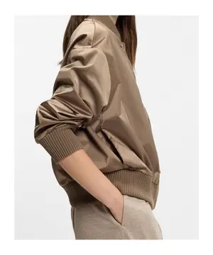 Hugo Boss Boss Bomber Jacket With Removable Faux-fur Gilet