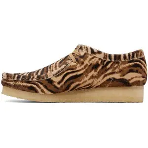 Clarks Wallabee Tiger-print Desert Boots