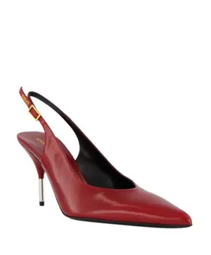 Versace Nyx Leather Slingbacks 80 Mm