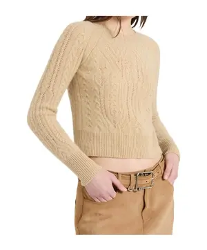 Ermanno Scervino Cable Knit Openwork Sweater