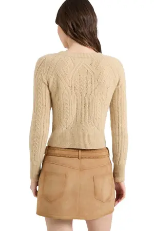 Ermanno Scervino Cable Knit Openwork Sweater
