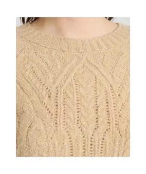 Ermanno Scervino Cable Knit Openwork Sweater