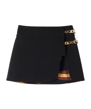 Emilio Pucci Buckled Belt Skirt - Black