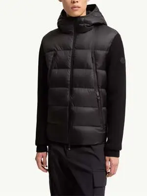 Moncler Quilted Front Cardigan With Hood