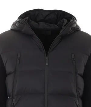 Moncler Quilted Front Cardigan With Hood
