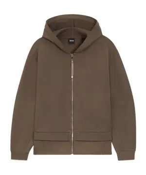 Hugo Boss Zip-up Hoodie - Brown