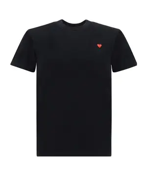 Play Comme Des Garcon Red Badge T-shirt - Black
