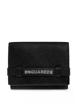 Dsquared2 Logo-plaque Leather Wallet - Black