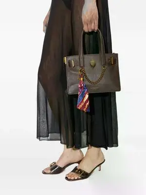 Kurt Geiger Small Sloane Leather Tote Bag - Brown
