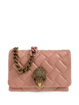 Kurt Geiger Mini Kensington Quilted Leather Shoulder Bag - Pink