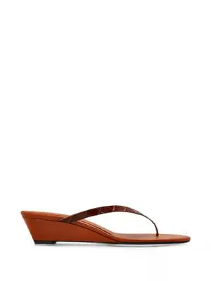 Christopher Esber Scala Leather Heeled Sandals - Brown