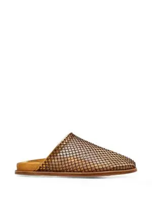 FORTE_FORTE Crystal-embellished Flat Mules