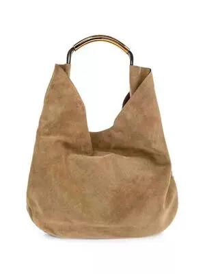 Moschino Medium Handle Me Suede Tote Bag