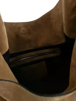 Moschino Medium Handle Me Suede Tote Bag
