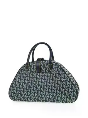 Dior 2002 Double Saddle Trotter Tote Bag - Blue