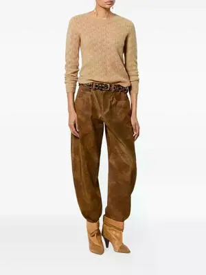 MARANT ETOILE Obeline Openwork Knit Sweater - Neutrals