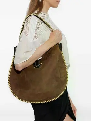 Isabel Marant Étoile Oskan Whipstitch Leather Tote Bag - Brown