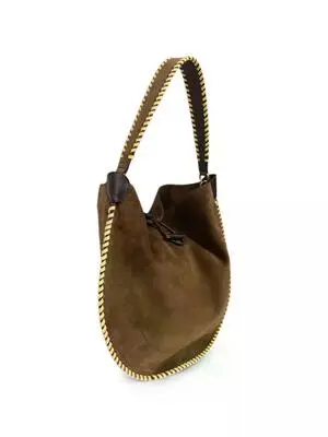 Isabel Marant Étoile Oskan Whipstitch Leather Tote Bag - Brown