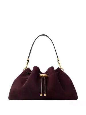 JIMMY CHOO Medium Cinch Suede Shoulder Bag - Purple