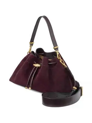 JIMMY CHOO Medium Cinch Suede Shoulder Bag