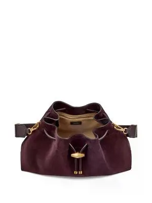 JIMMY CHOO Medium Cinch Suede Shoulder Bag