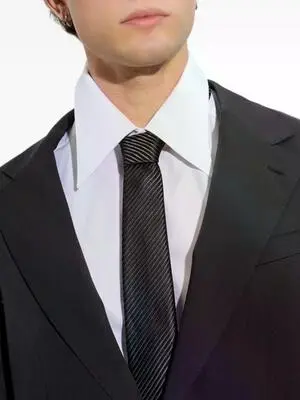 Giorgio Armani Diagonal-stripe Pointed Tie