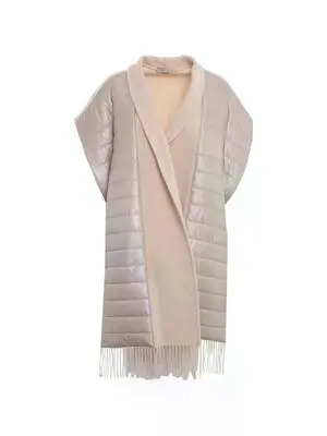 Herno Fringed-hem Coat - Neutrals
