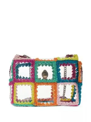 Kurt Geiger Kensington Crochet Shoulder Bag - Pink
