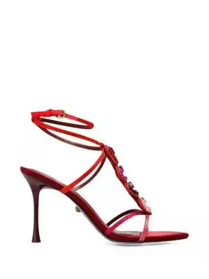 Kurt Geiger Kiss Embellished Sandals - Red