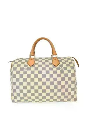 LOUIS VUITTON Damier Azur Speedy 30 Handbag - Neutrals