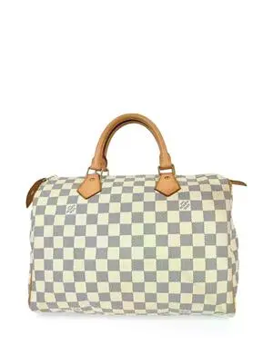 LOUIS VUITTON Damier Azur Speedy 30 Handbag - Neutrals